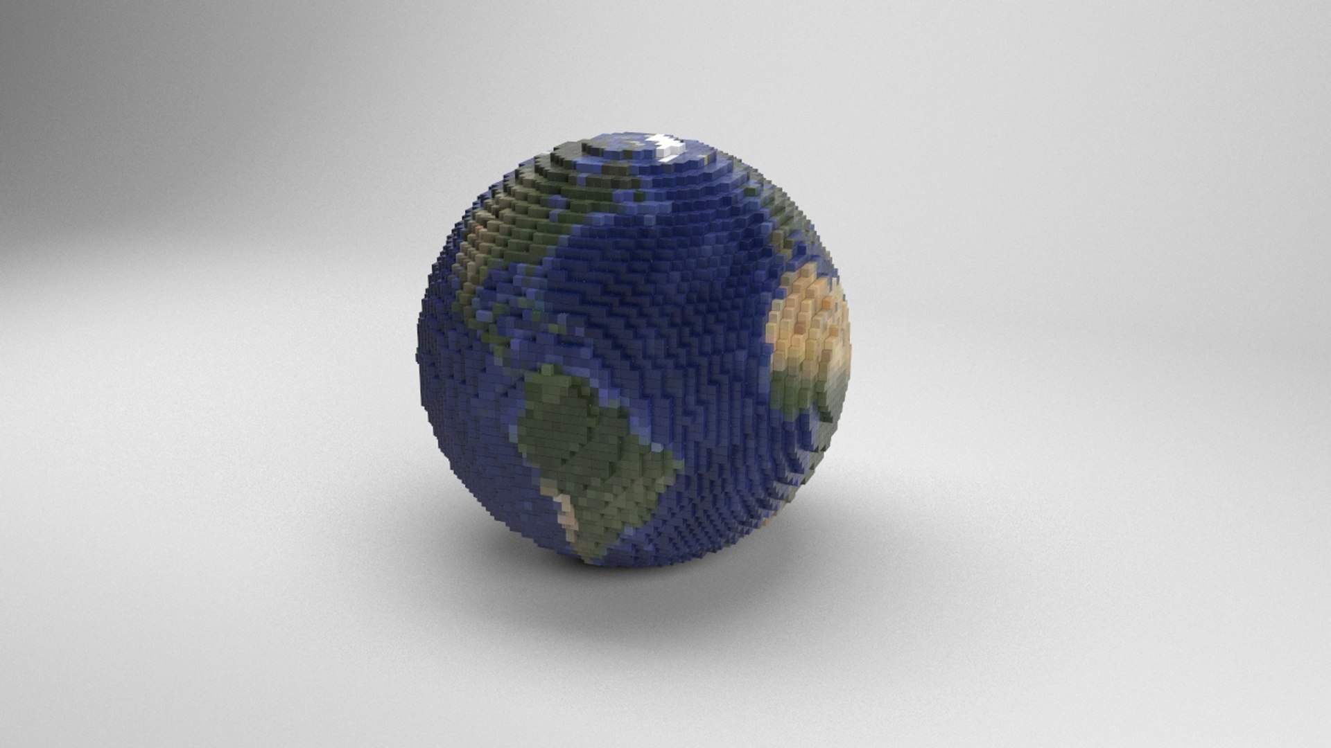 3D Voxel Planet Earth - TurboSquid 1288774