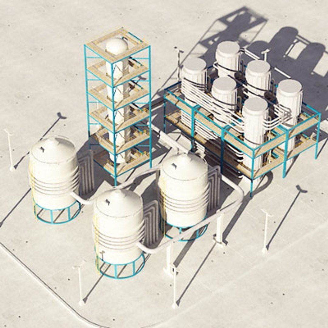 3d Model Industrial Module 1