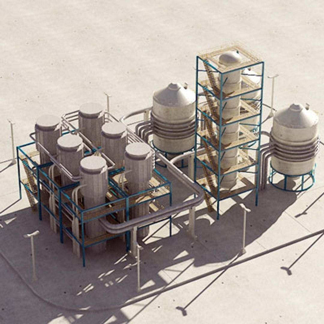 3d Model Industrial Module 1