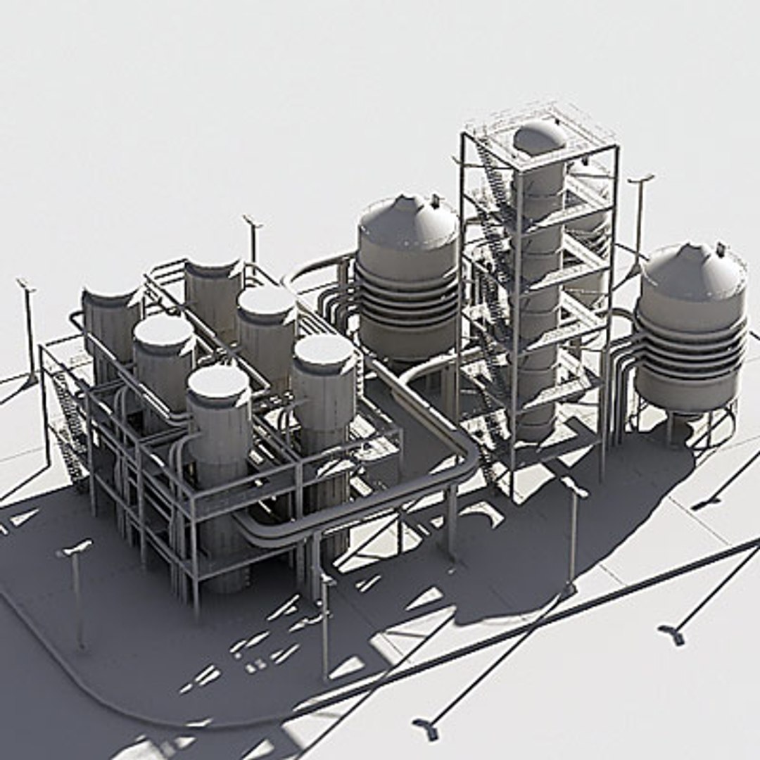 3d Model Industrial Module 1