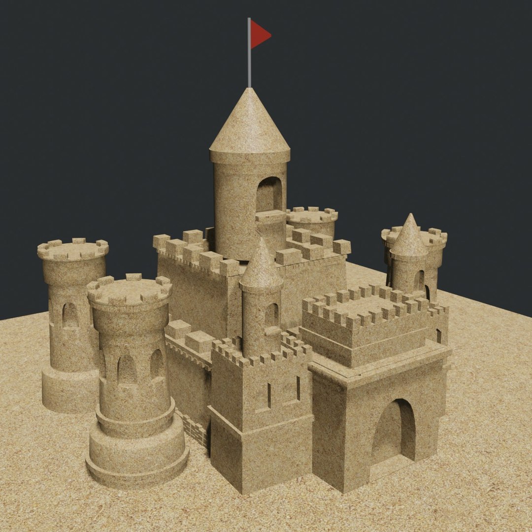 Sand Castle 3D - TurboSquid 1778701