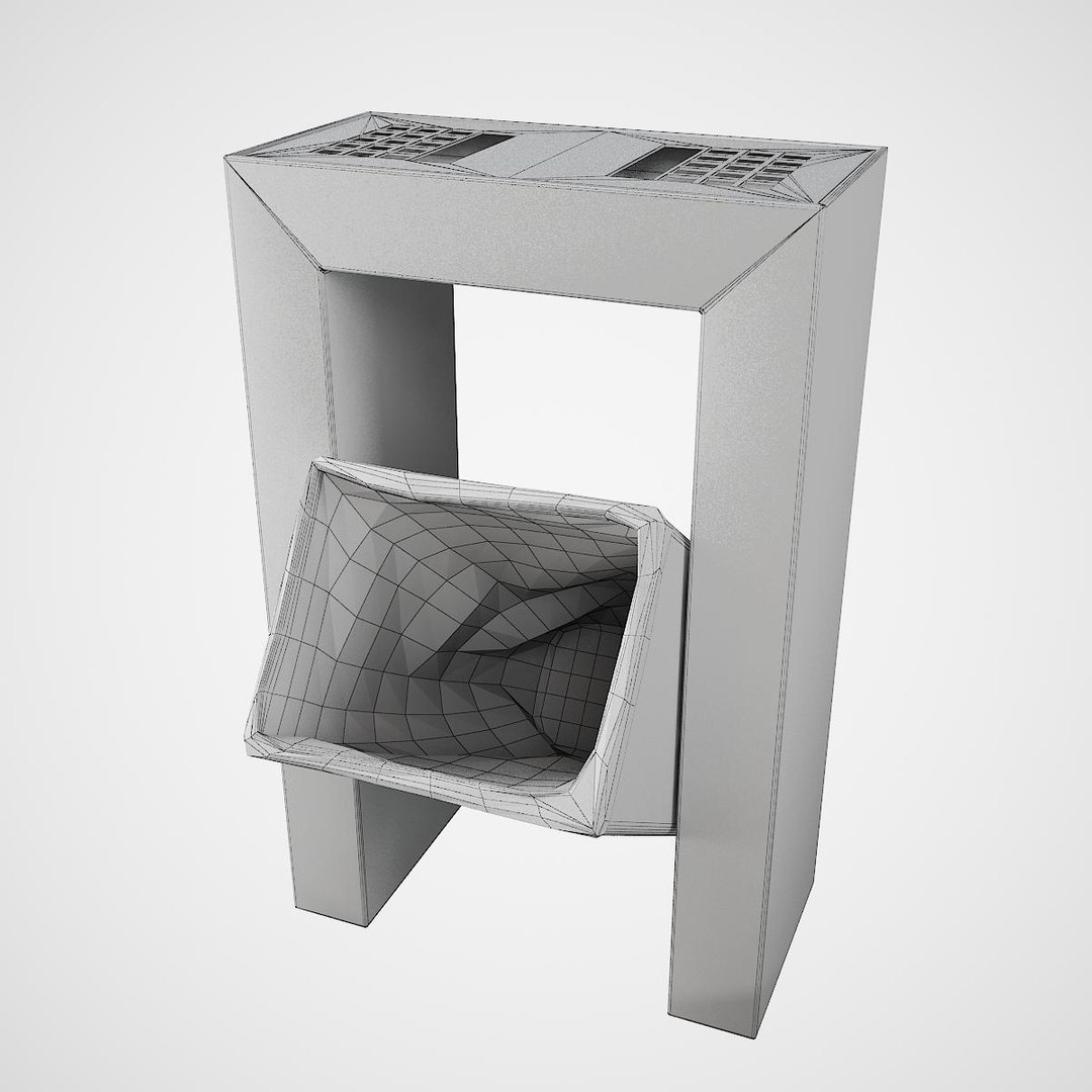 3d Dustbin 04 20ltr Bin Model