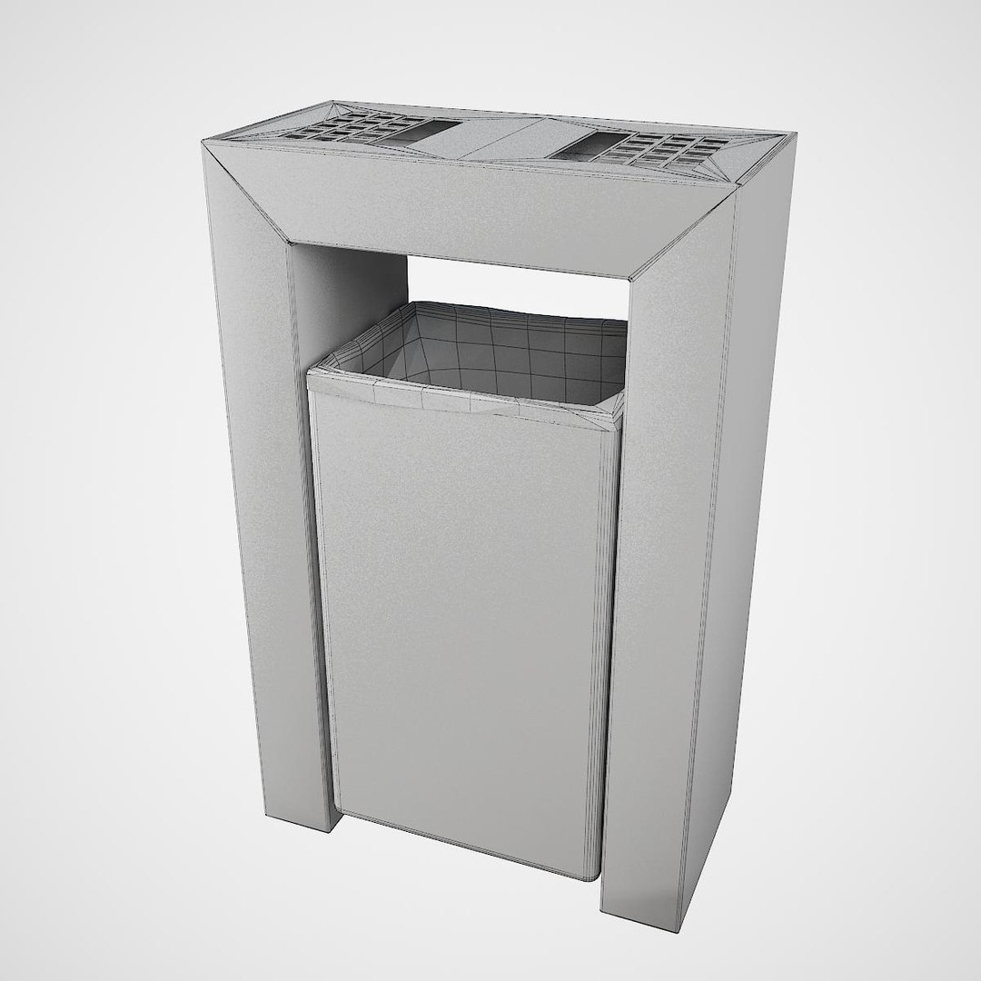 3d Dustbin 04 20ltr Bin Model