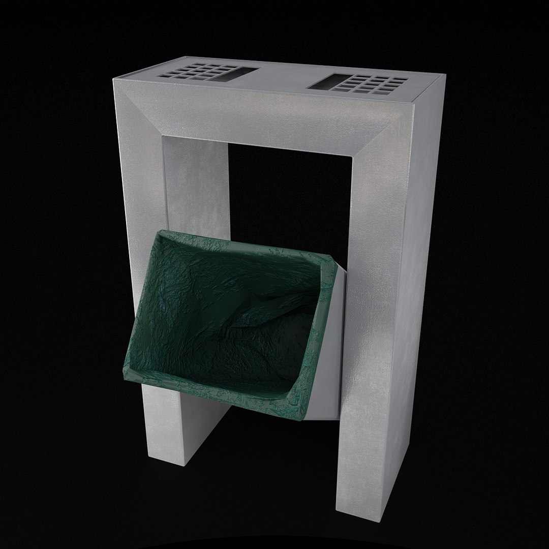 3d Dustbin 04 20ltr Bin Model