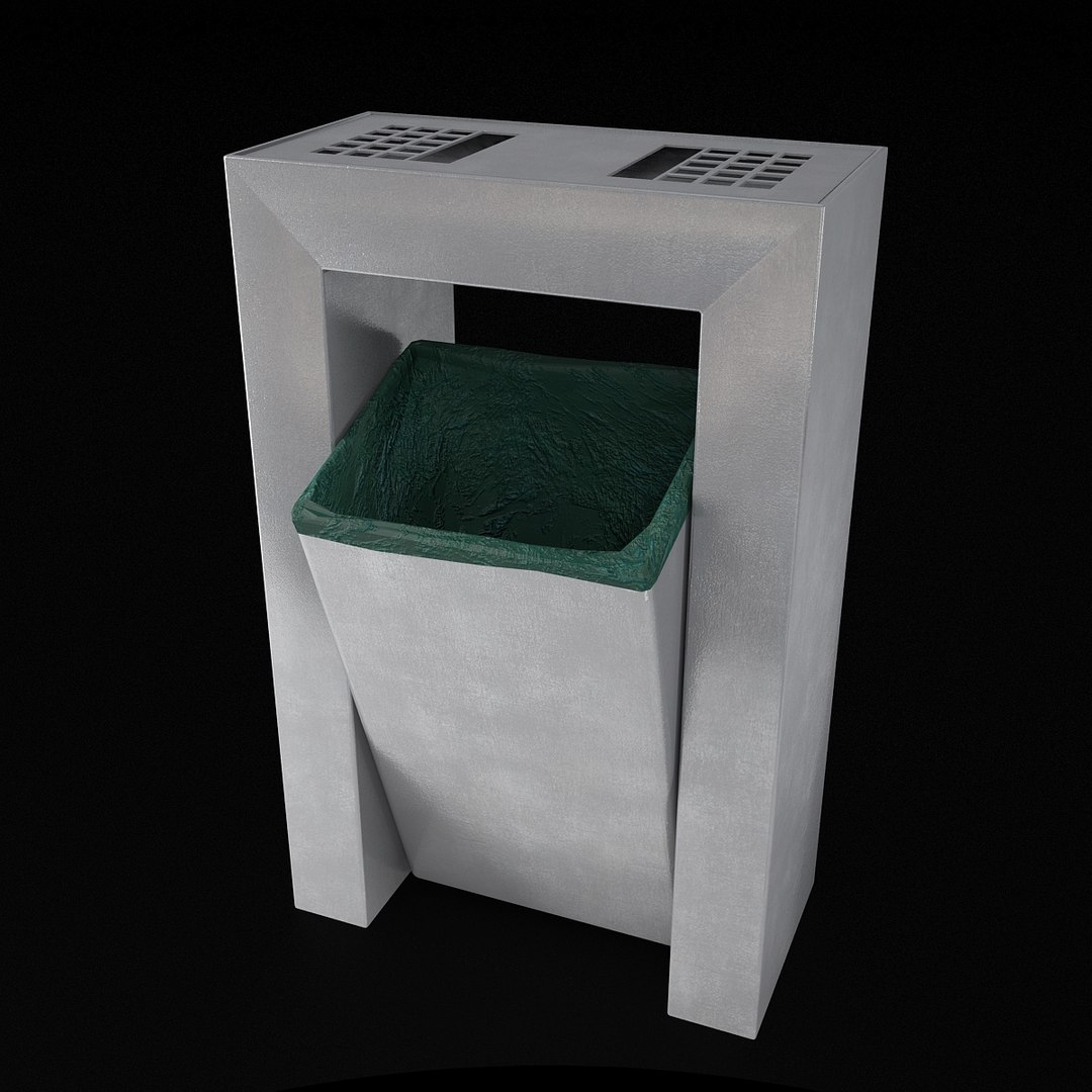 3d Dustbin 04 20ltr Bin Model