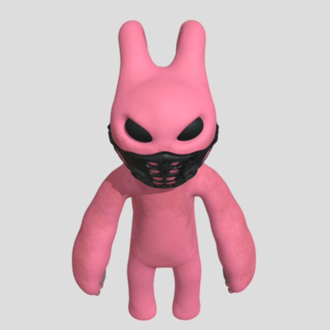 Bunny Pink Character 3D Model - TurboSquid 1525983