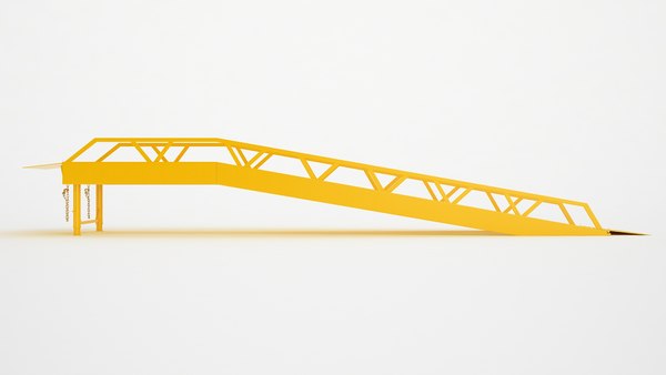 Used Portable Loading Ramp 03 3D model - TurboSquid 1839333