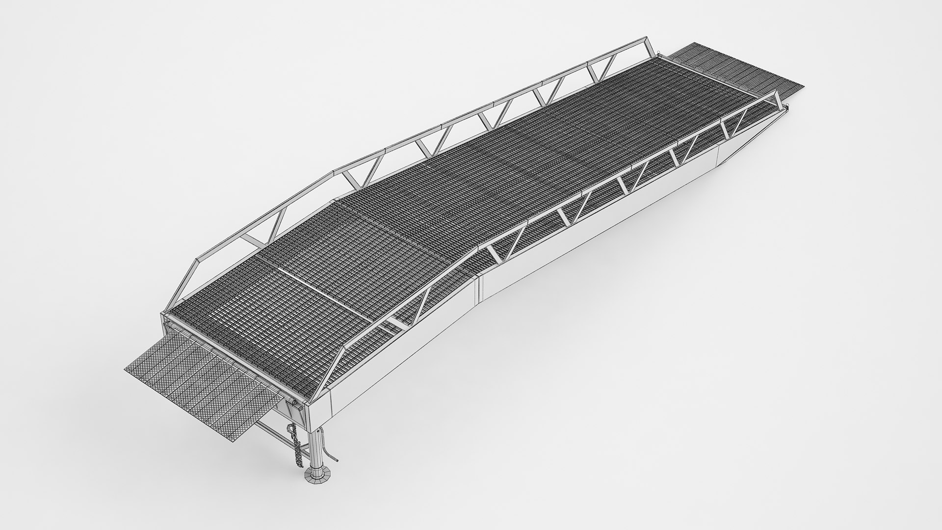 Used Portable Loading Ramp 03 3D Model - TurboSquid 1839333