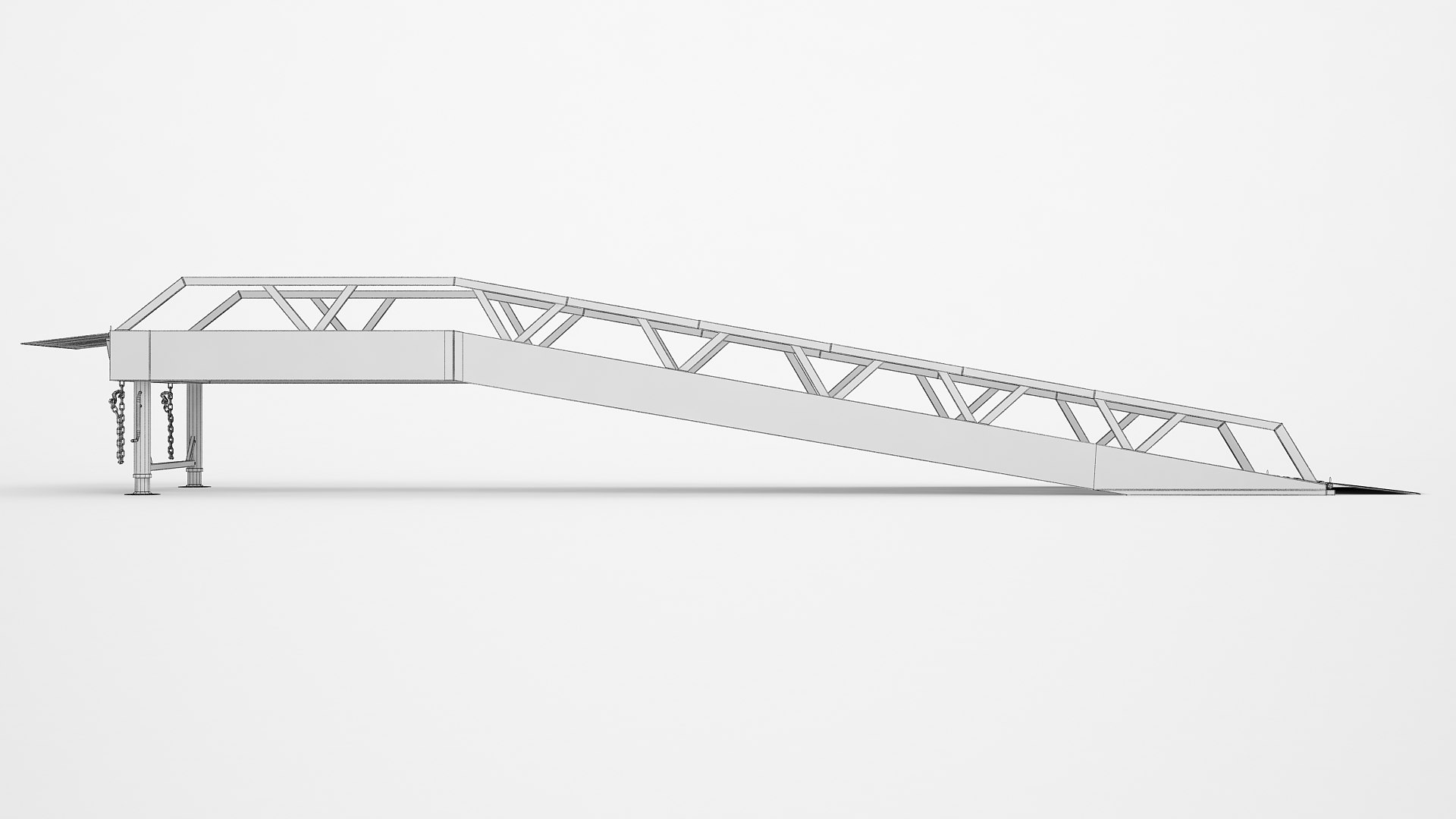 Used Portable Loading Ramp 03 3D Model - TurboSquid 1839333