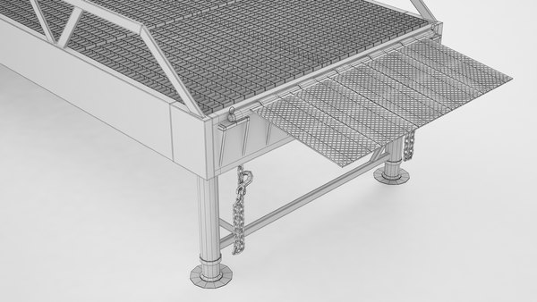 Used Portable Loading Ramp 03 3D model - TurboSquid 1839333