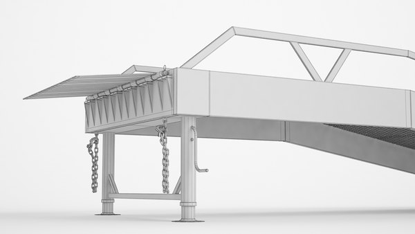 Used Portable Loading Ramp 03 3D model - TurboSquid 1839333