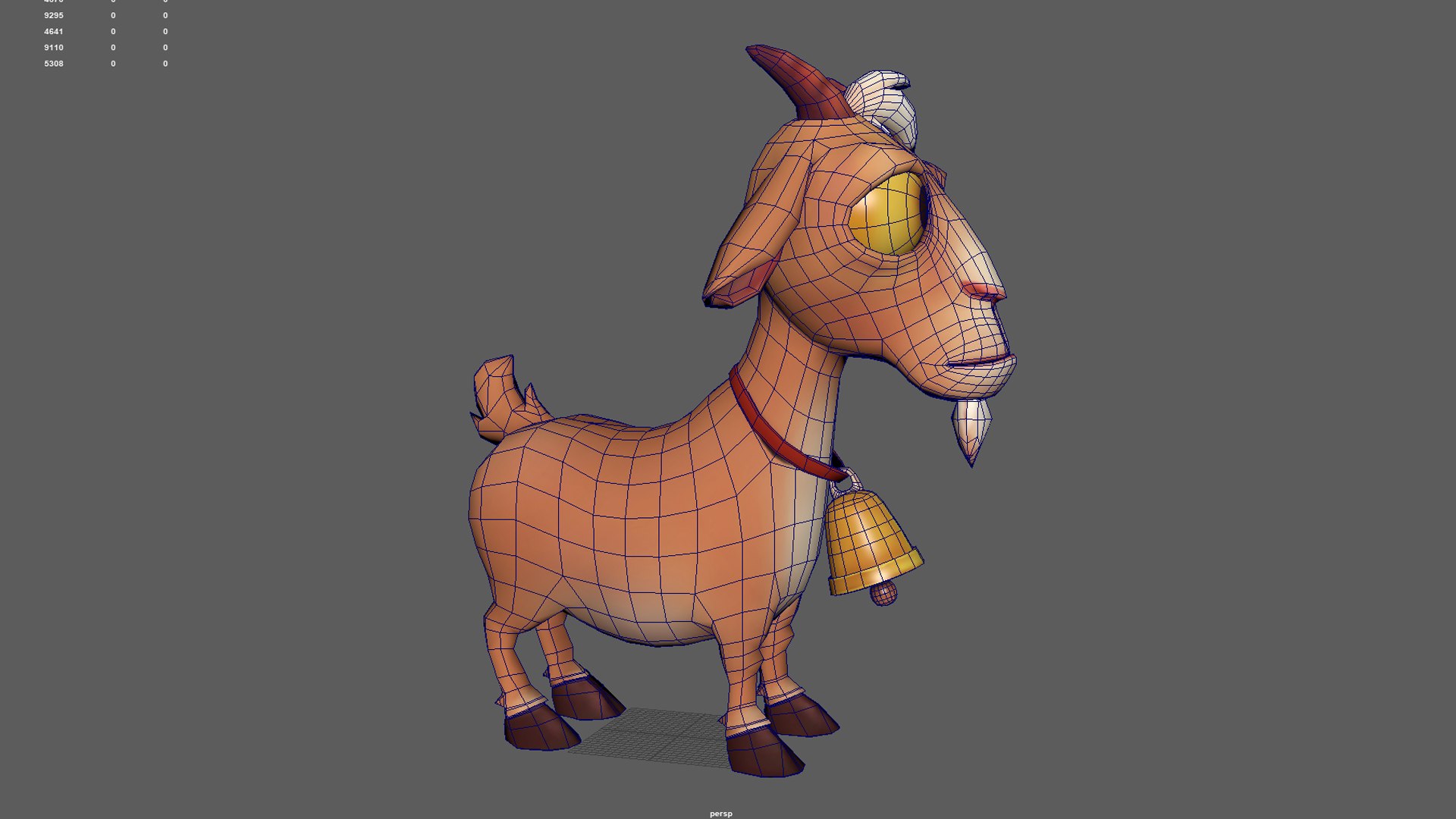 Goat Cartoon Low Poly Low-poly 3D Model 3D Model - TurboSquid 2061766