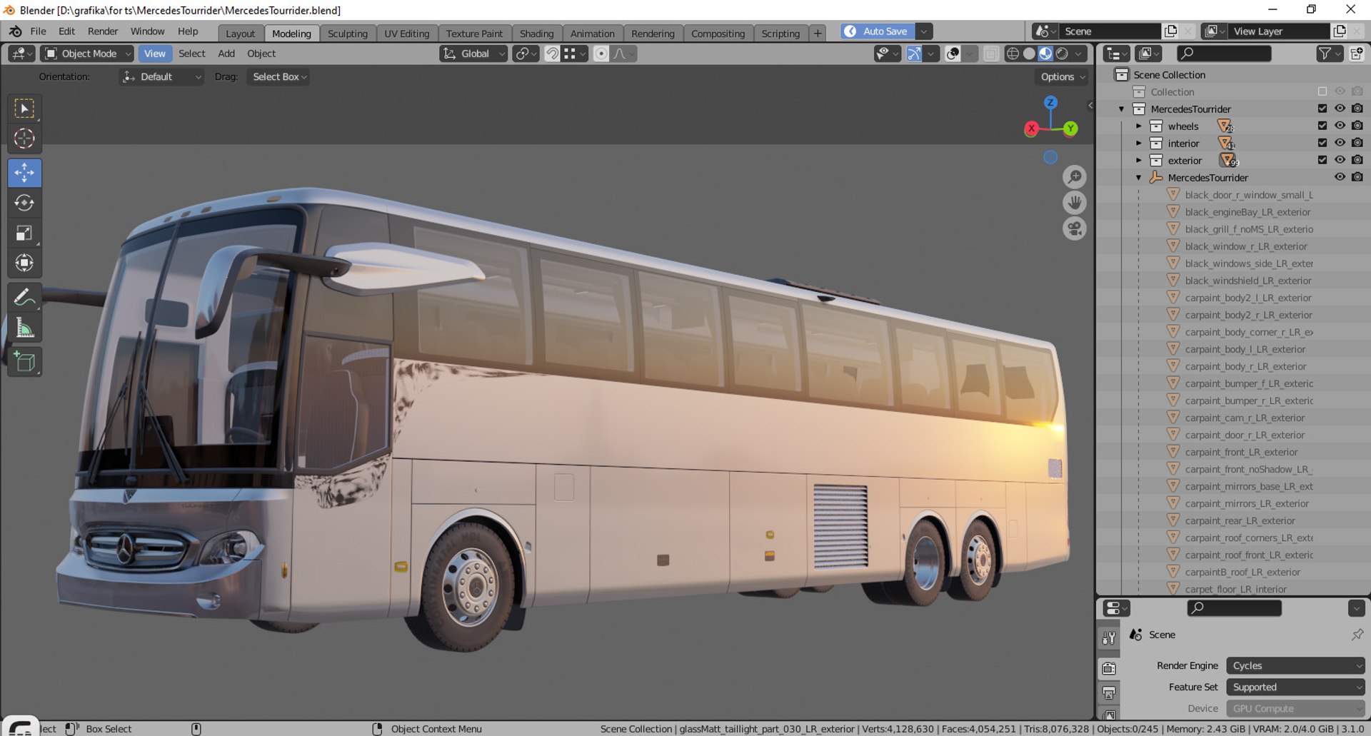 3D Mercedes Tourrider Premium - TurboSquid 2006113