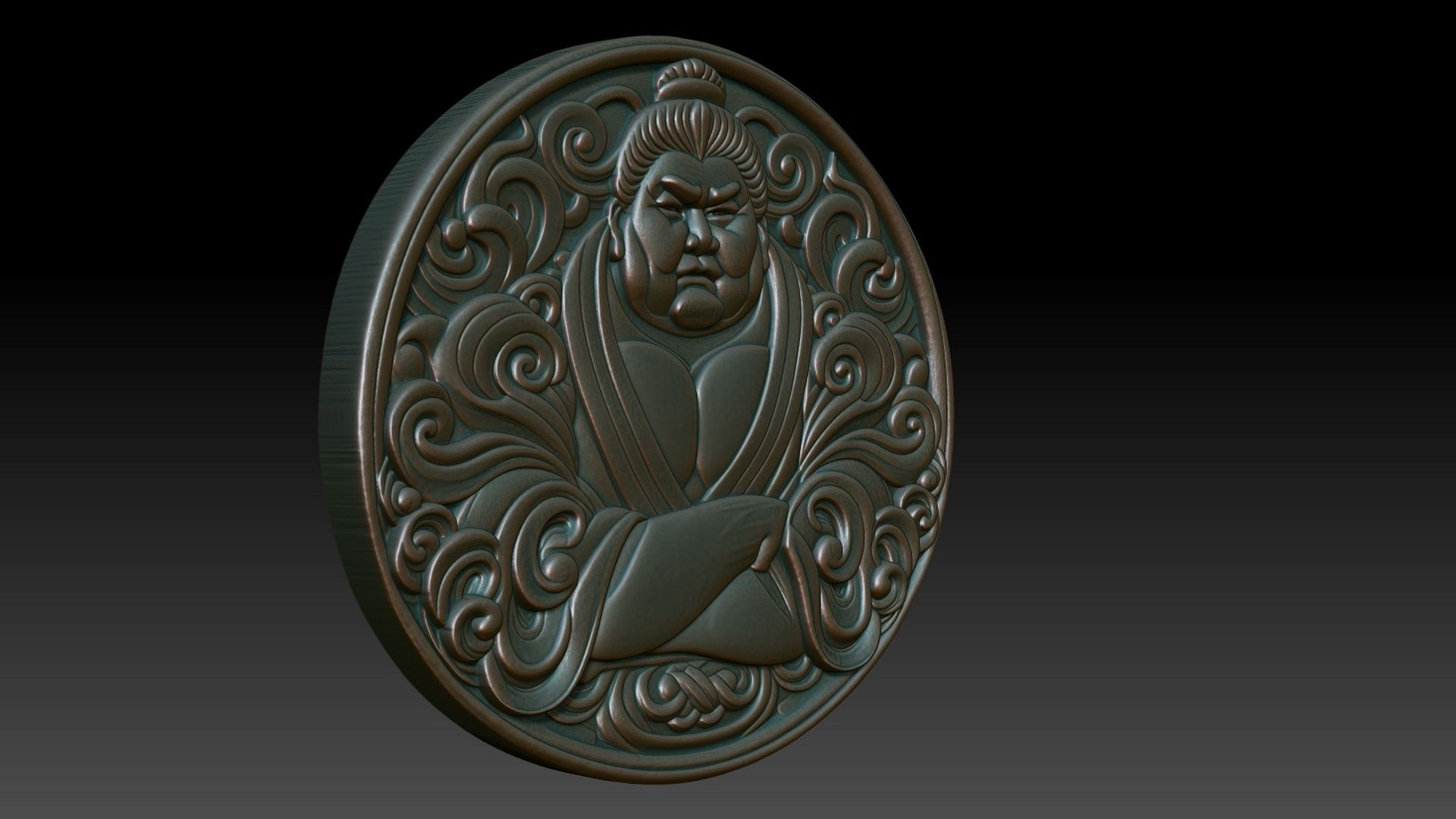Sumo Wrestler Basrelief 05 240802 3D Model - TurboSquid 2380933