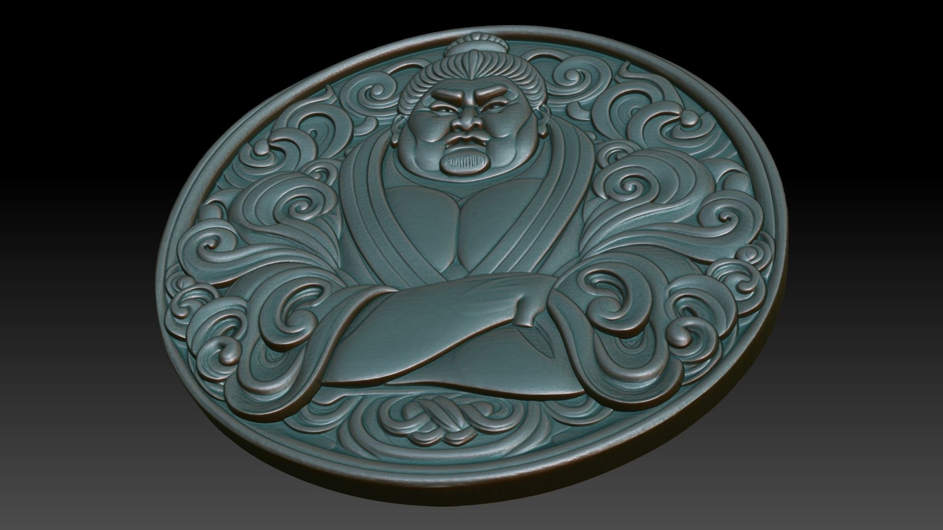 Sumo Wrestler Basrelief 05 240802 3D Model - TurboSquid 2380933