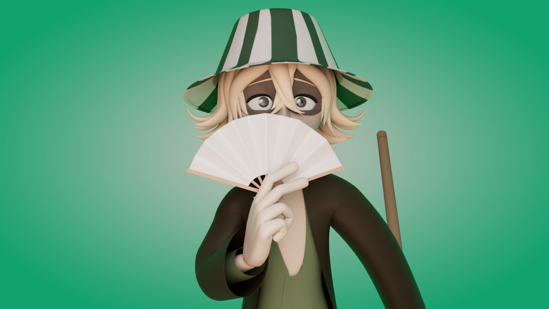 Kisuke Urahara And Yoruichi From Bleach Anime 3d Modeling And Rigging ...