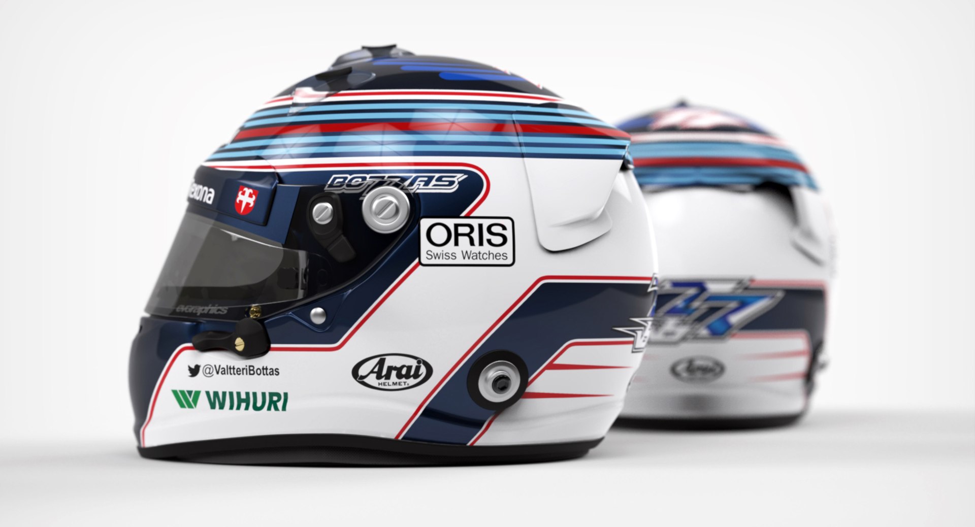 Racing Helmet Valtteri Bottas 3ds