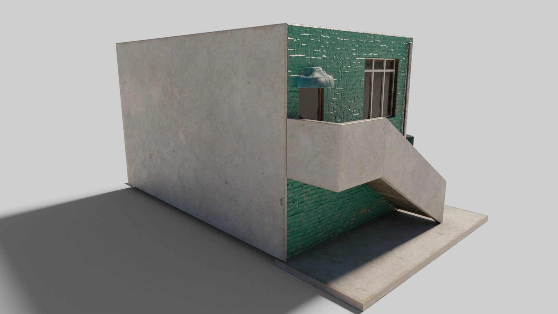 3D Model Typical Street Building With Shops With 4k Pbr Textures ...