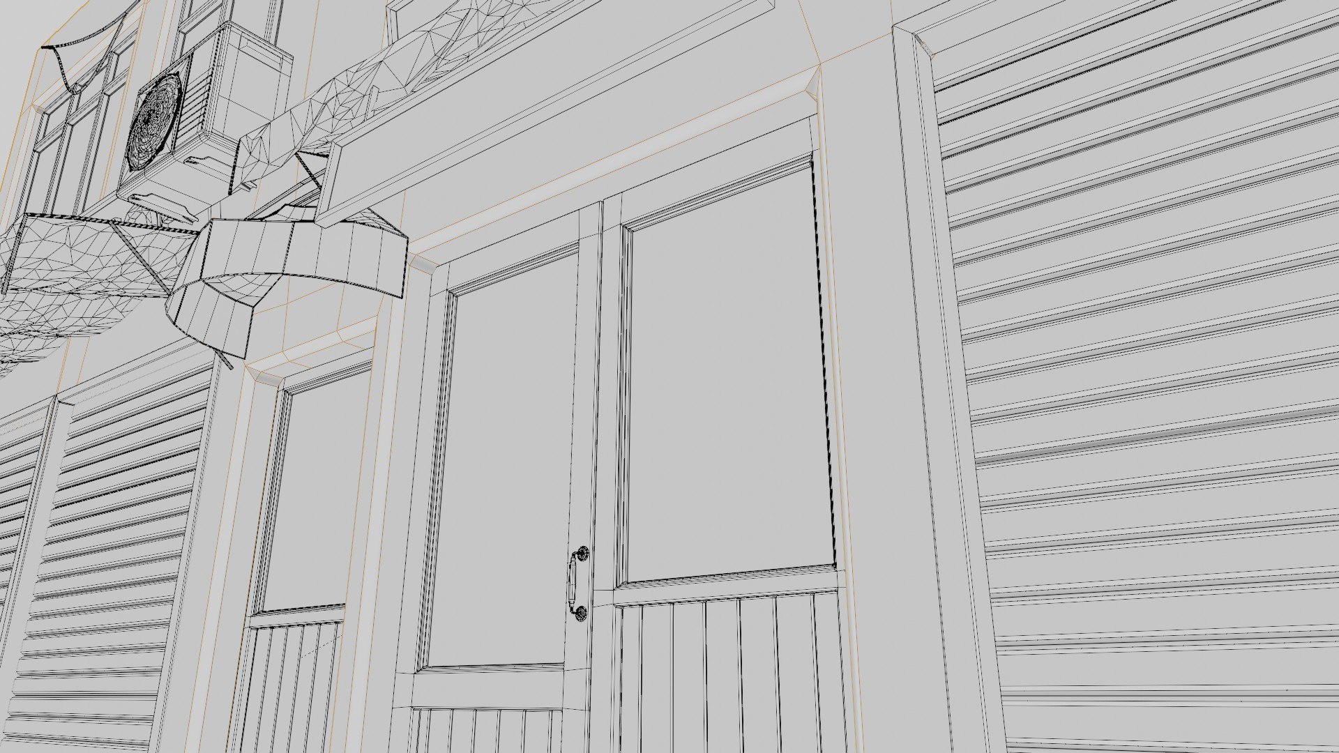 3D Model Typical Street Building With Shops With 4k Pbr Textures ...