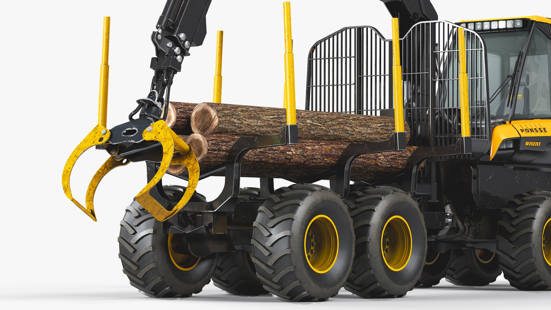 Forwarder Ponsse Wisent 8w 3D Model - TurboSquid 1634796