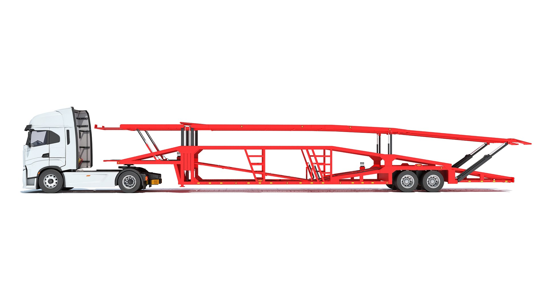 Car Transporter Semi Truck 3D Model - TurboSquid 2262913