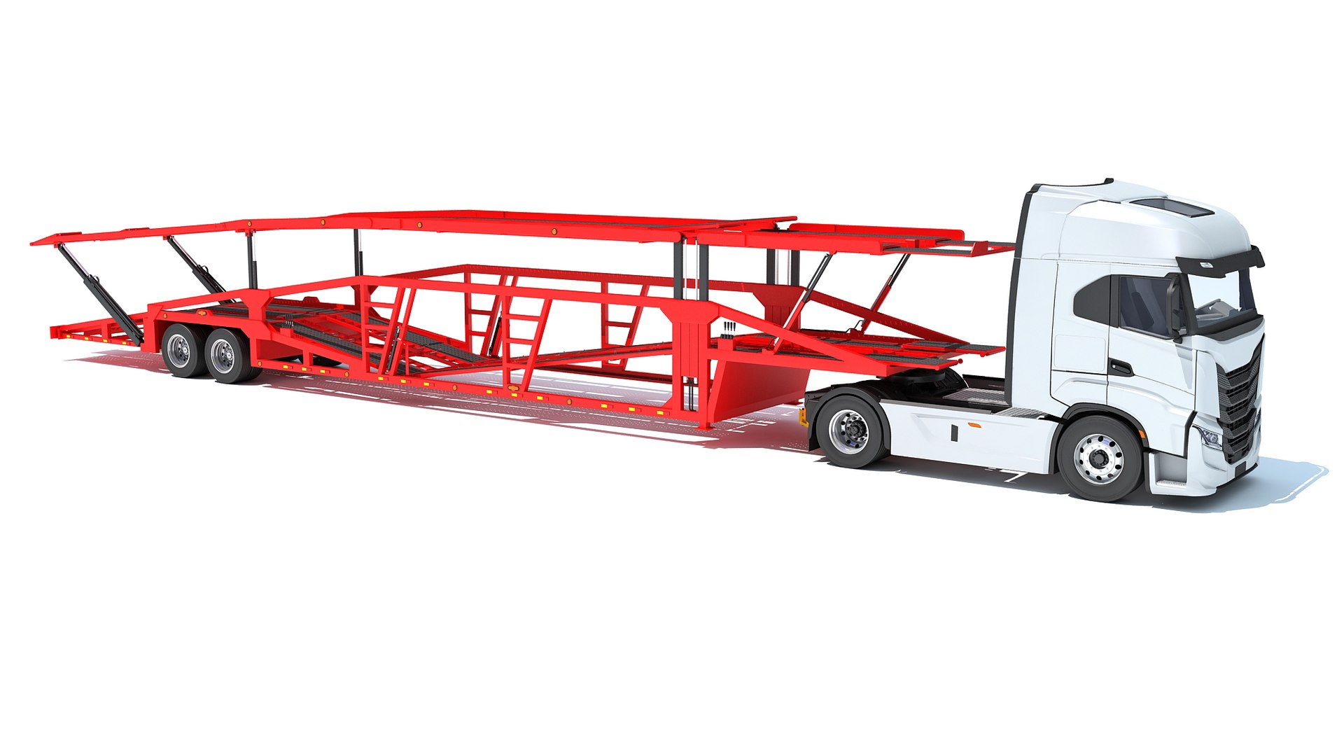 Car Transporter Semi Truck 3D Model - TurboSquid 2262913