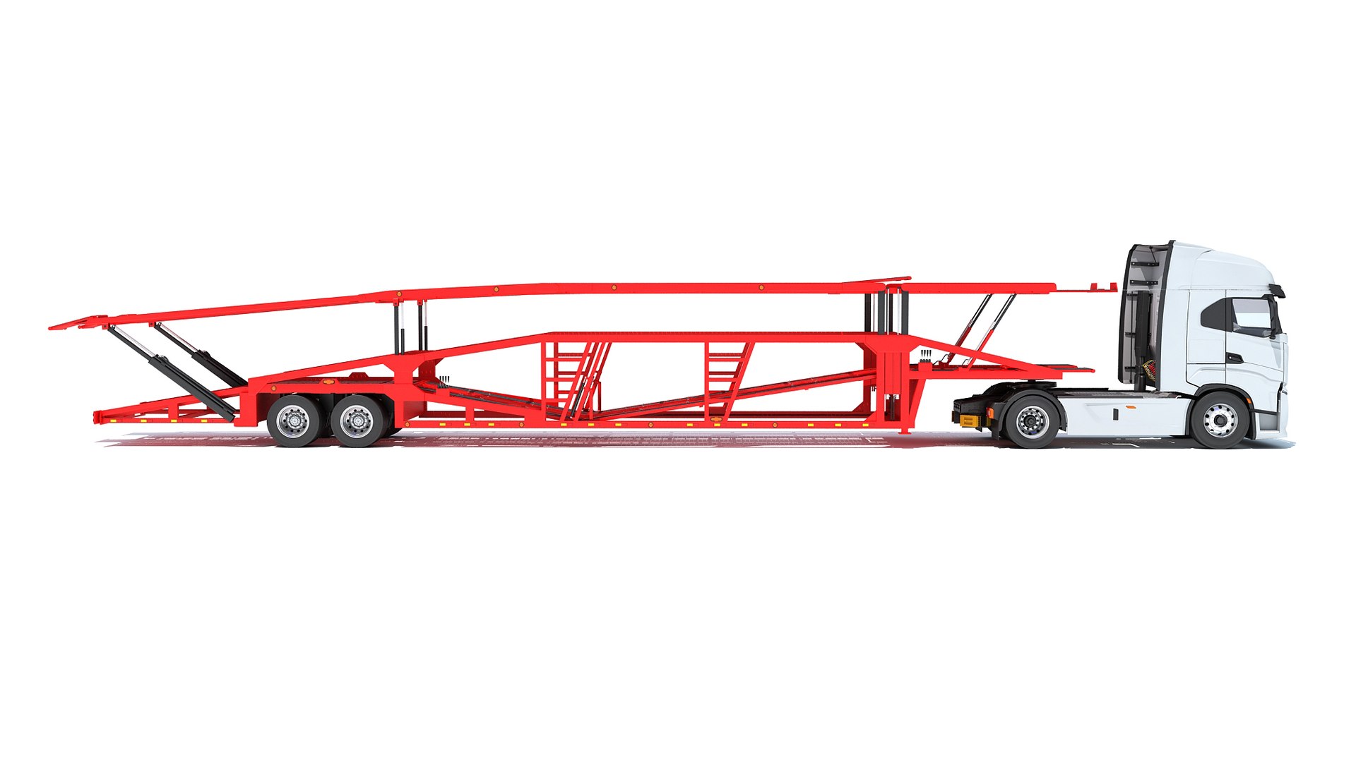 Car Transporter Semi Truck 3D Model - TurboSquid 2262913