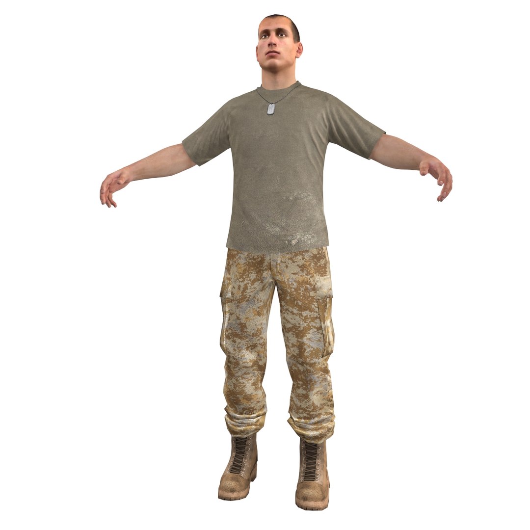 base soldier 1 3d model