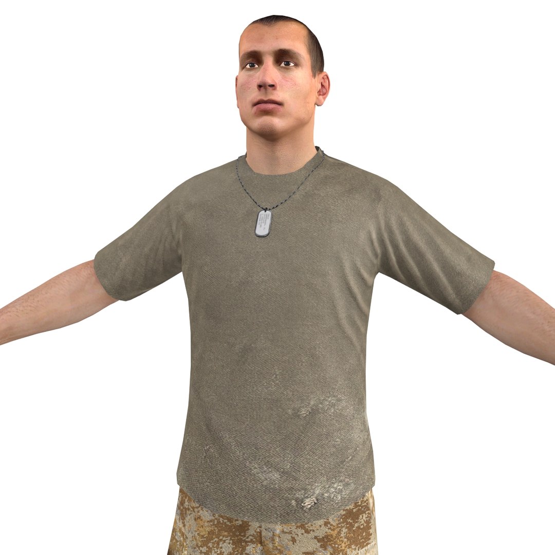 base soldier 1 3d model