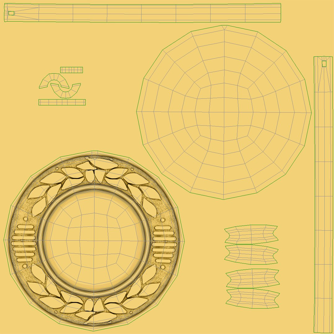 3d award medals set