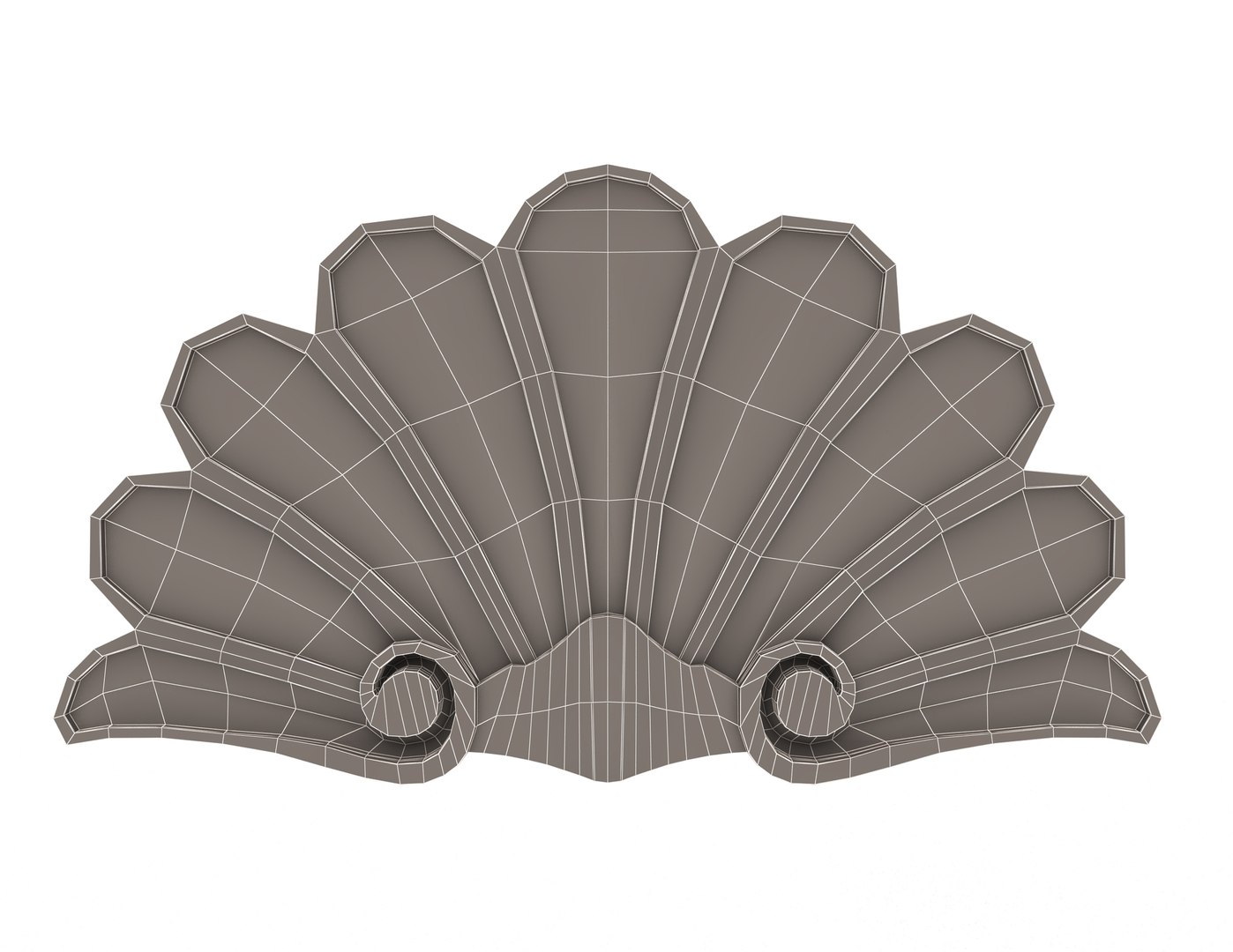 3D Model Shell Carved Decoration 02 - TurboSquid 1746647