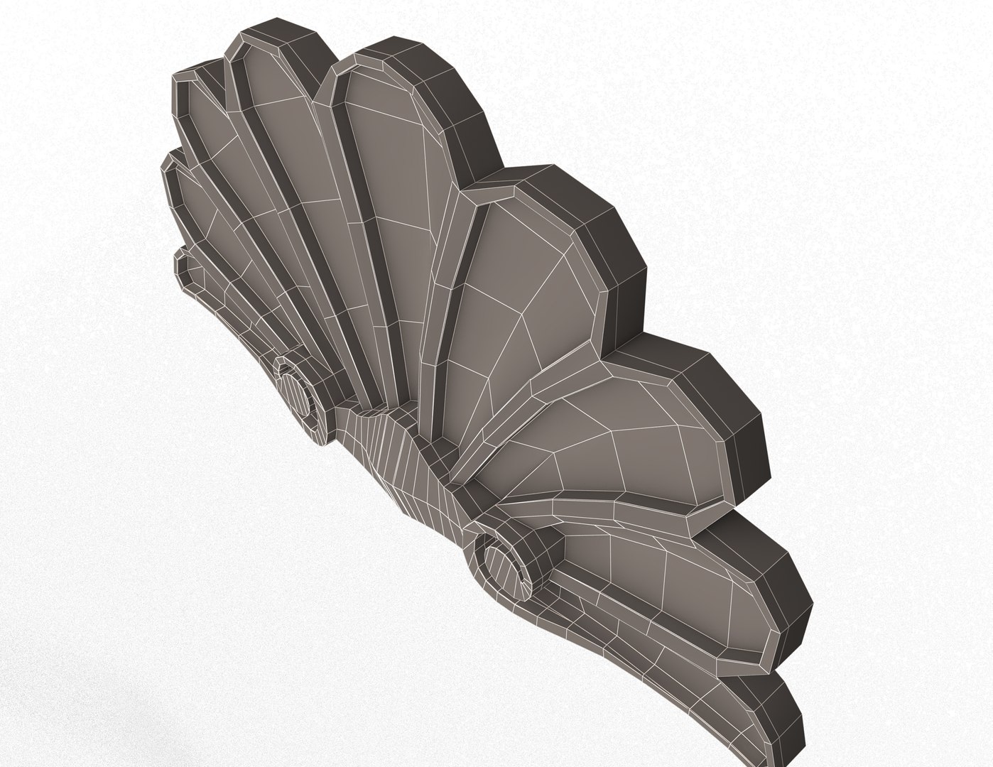 3D Model Shell Carved Decoration 02 - TurboSquid 1746647