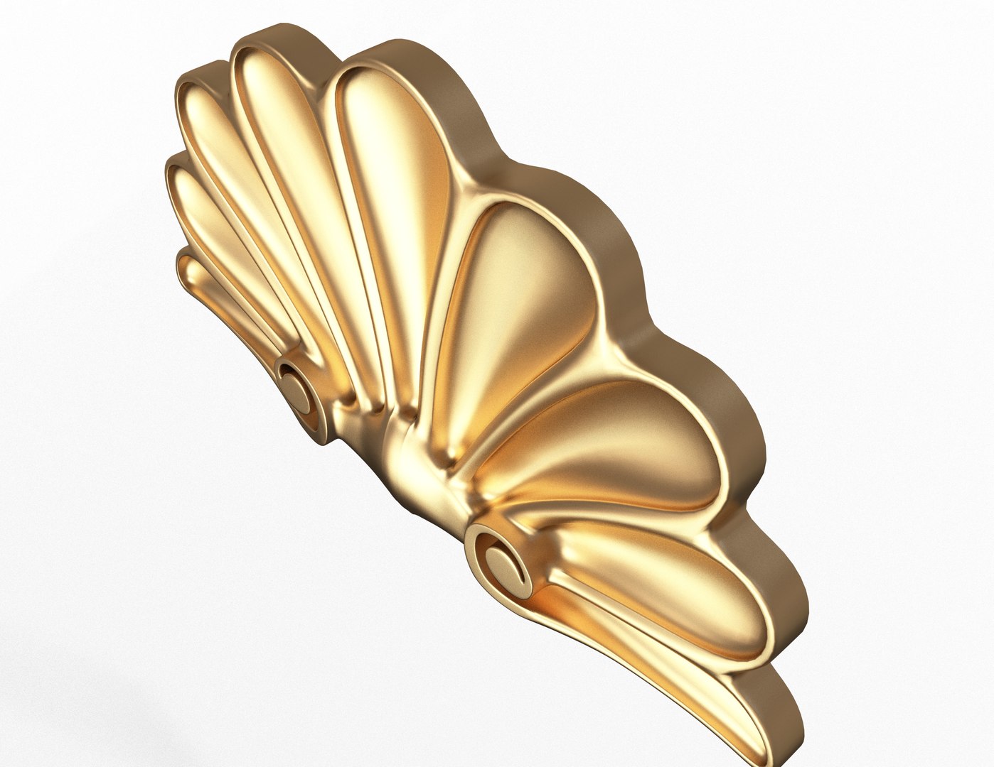 3D Model Shell Carved Decoration 02 - TurboSquid 1746647