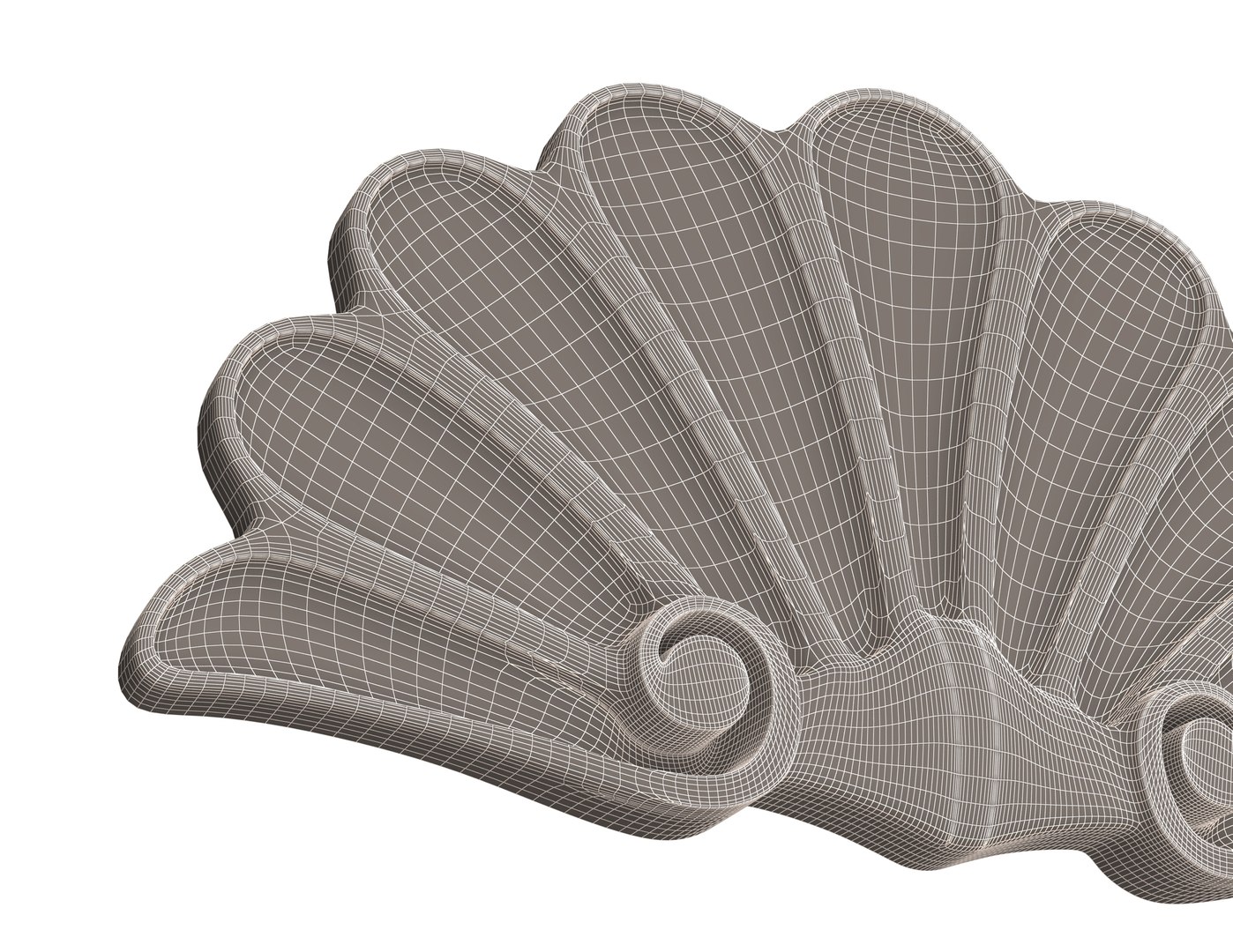 3D Model Shell Carved Decoration 02 - TurboSquid 1746647