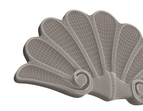 3D model Shell Carved Decoration 02 - TurboSquid 1746647