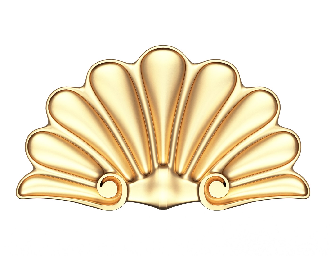 3D Model Shell Carved Decoration 02 - TurboSquid 1746647