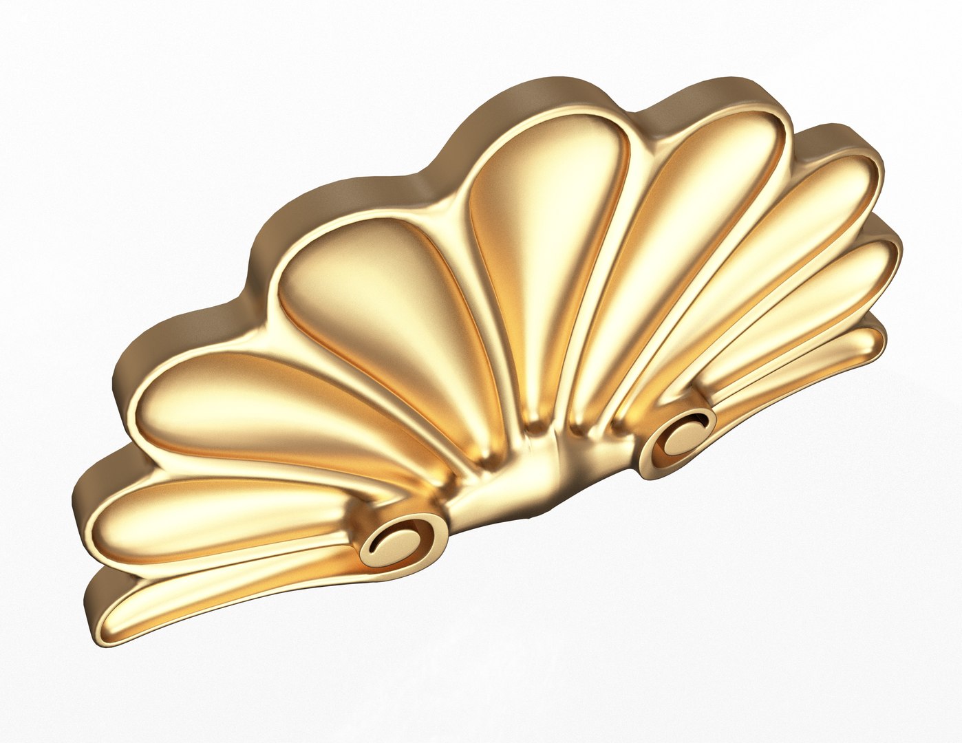 3D Model Shell Carved Decoration 02 - TurboSquid 1746647