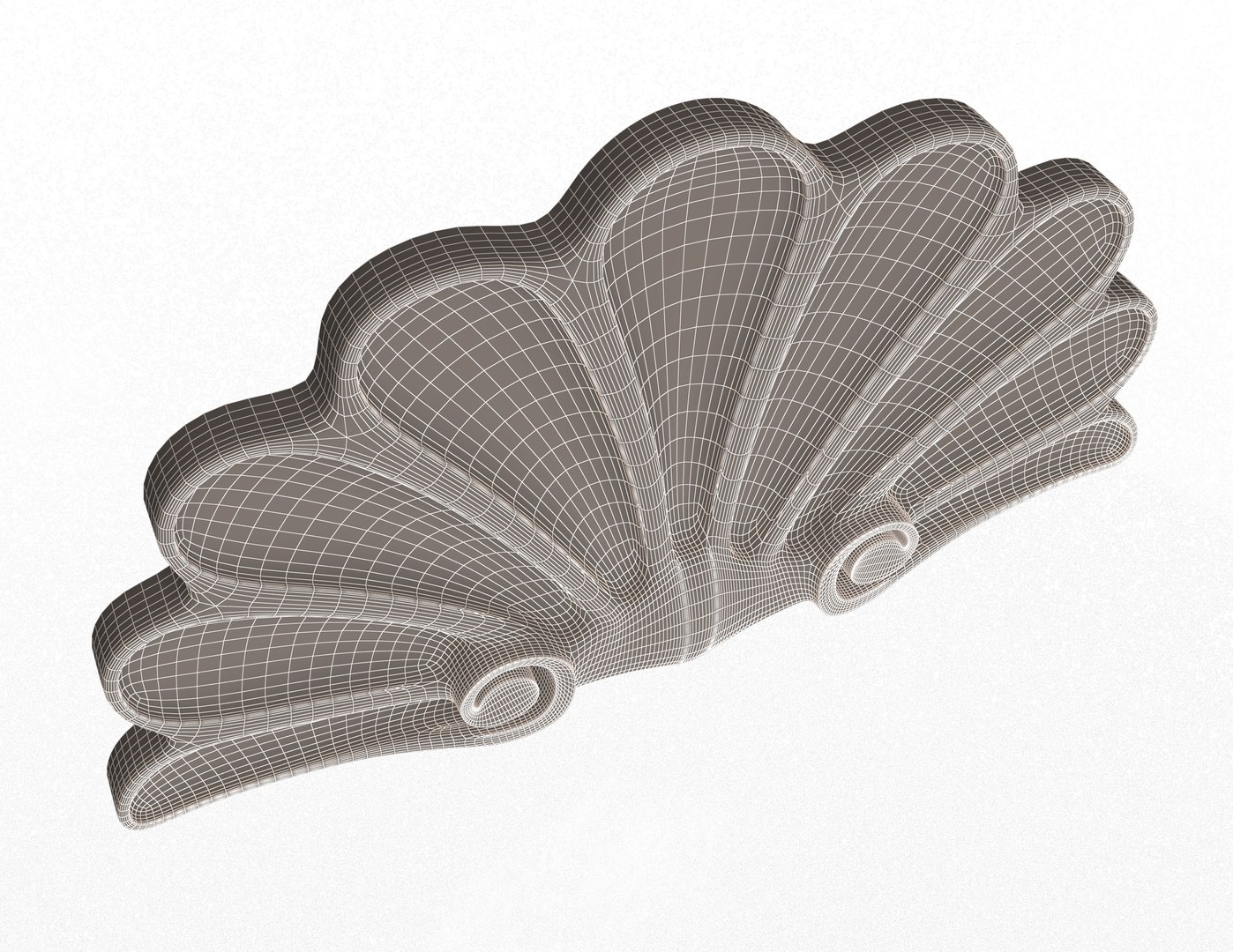 3D Model Shell Carved Decoration 02 - TurboSquid 1746647