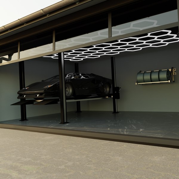 modelo 3d Car lift - TurboSquid 2082239