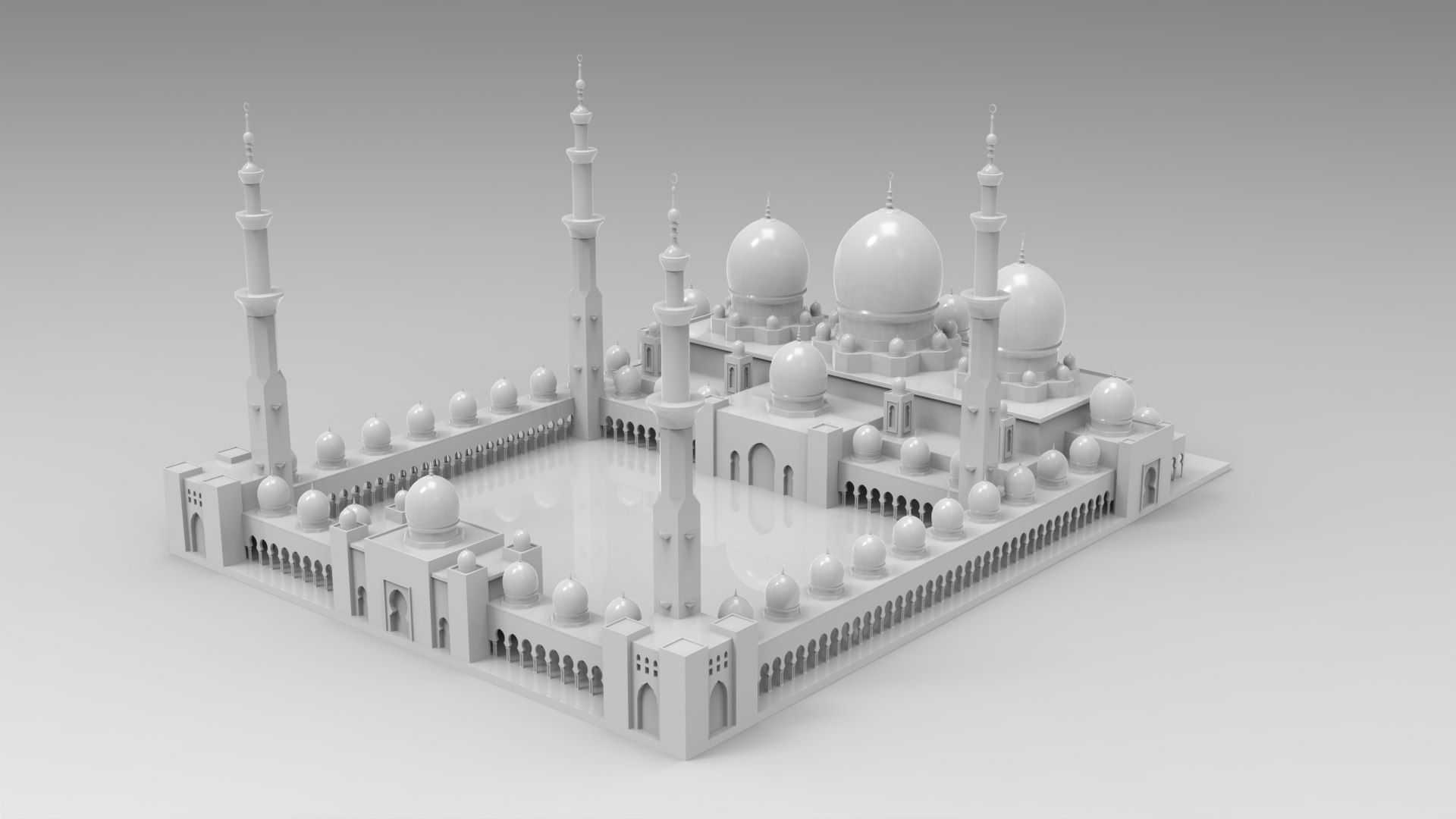 3D Model Sheikh Zayed Grand Mosque Masjid - TurboSquid 2202519