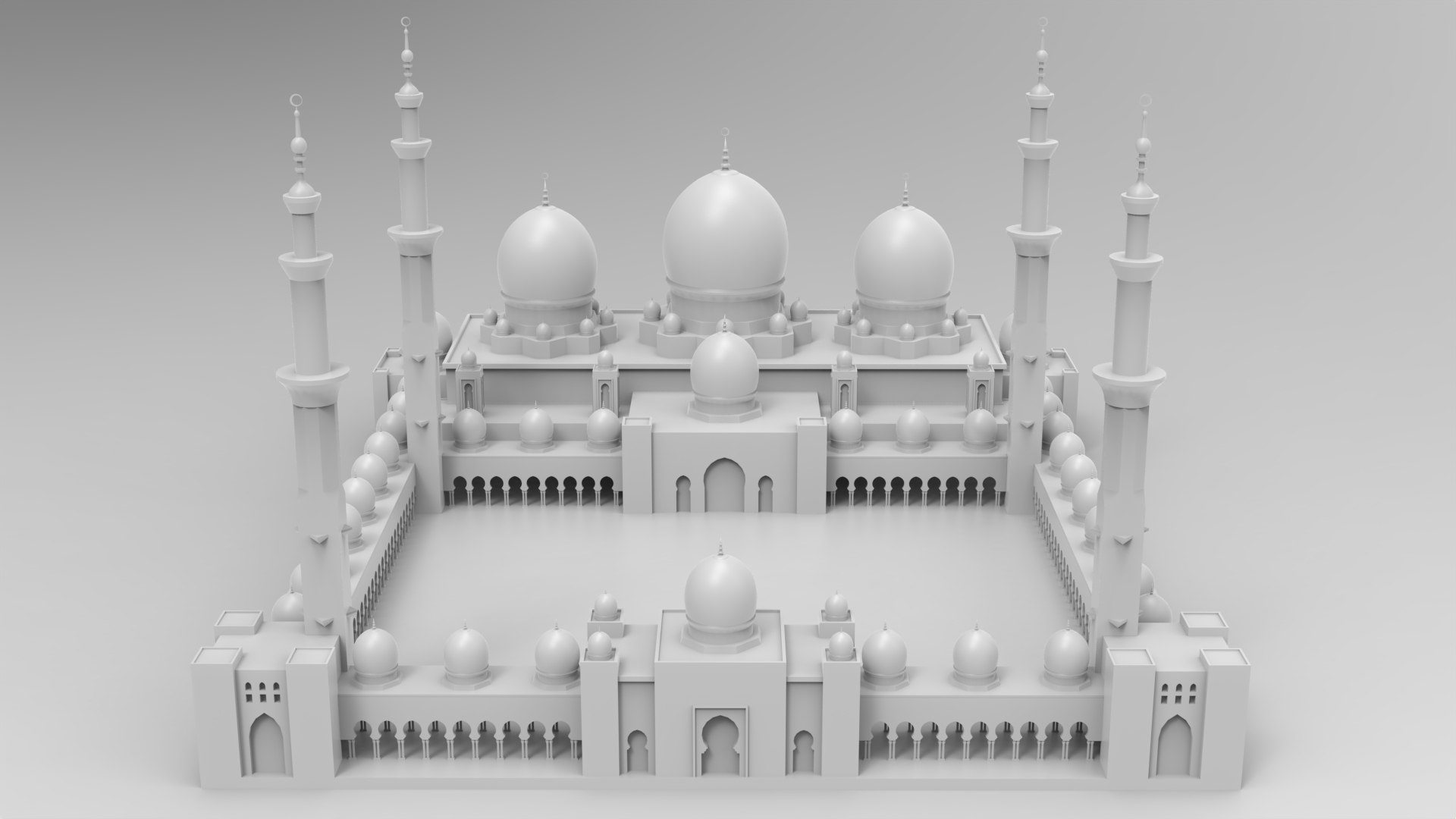 3D Model Sheikh Zayed Grand Mosque Masjid - TurboSquid 2202519
