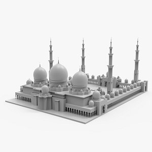 3D Sheikh Zayed Grand Mosque Models - Browse & Download Formats ...