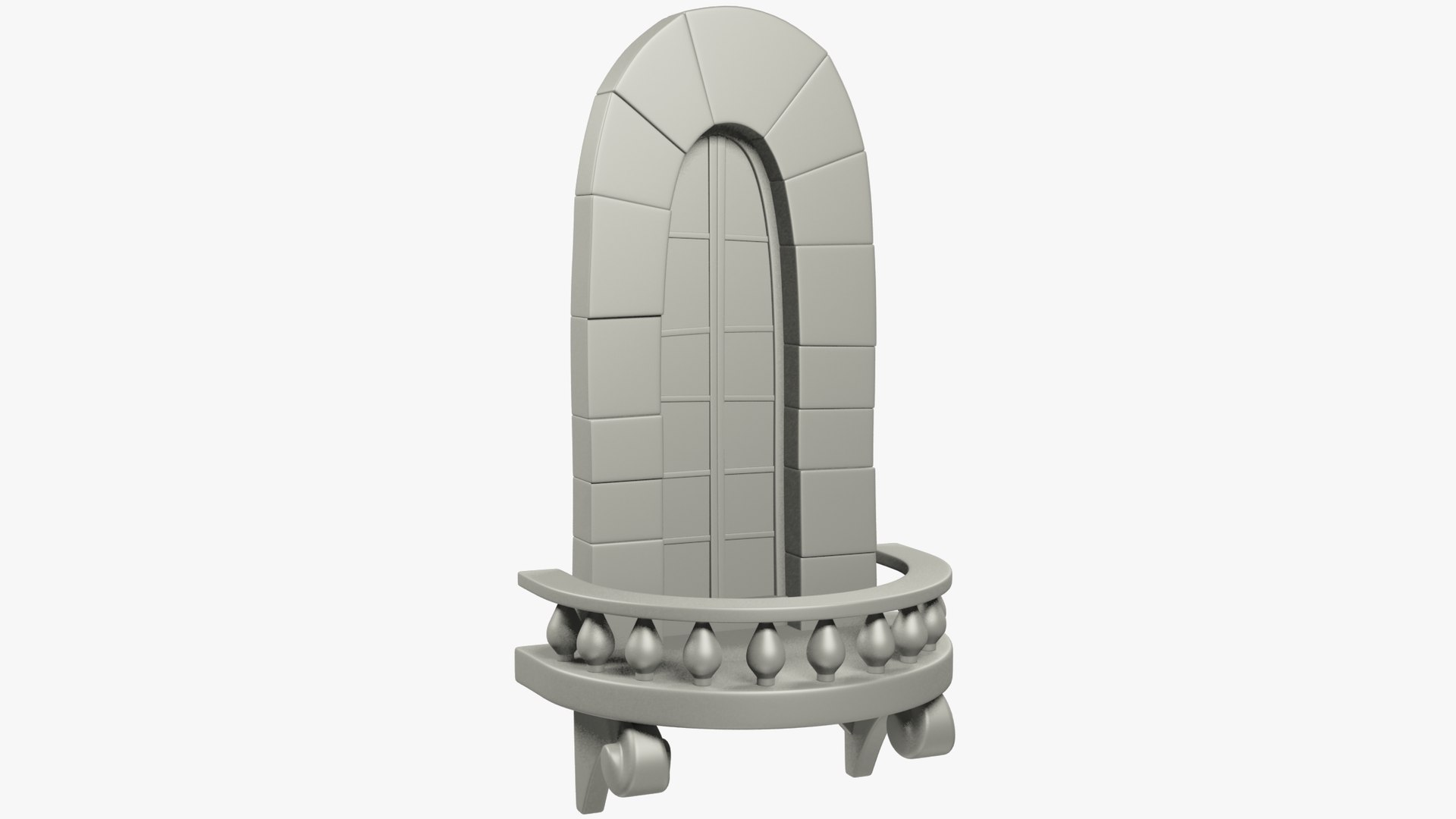 Stylized Window Balcony 3D Model - TurboSquid 1672121