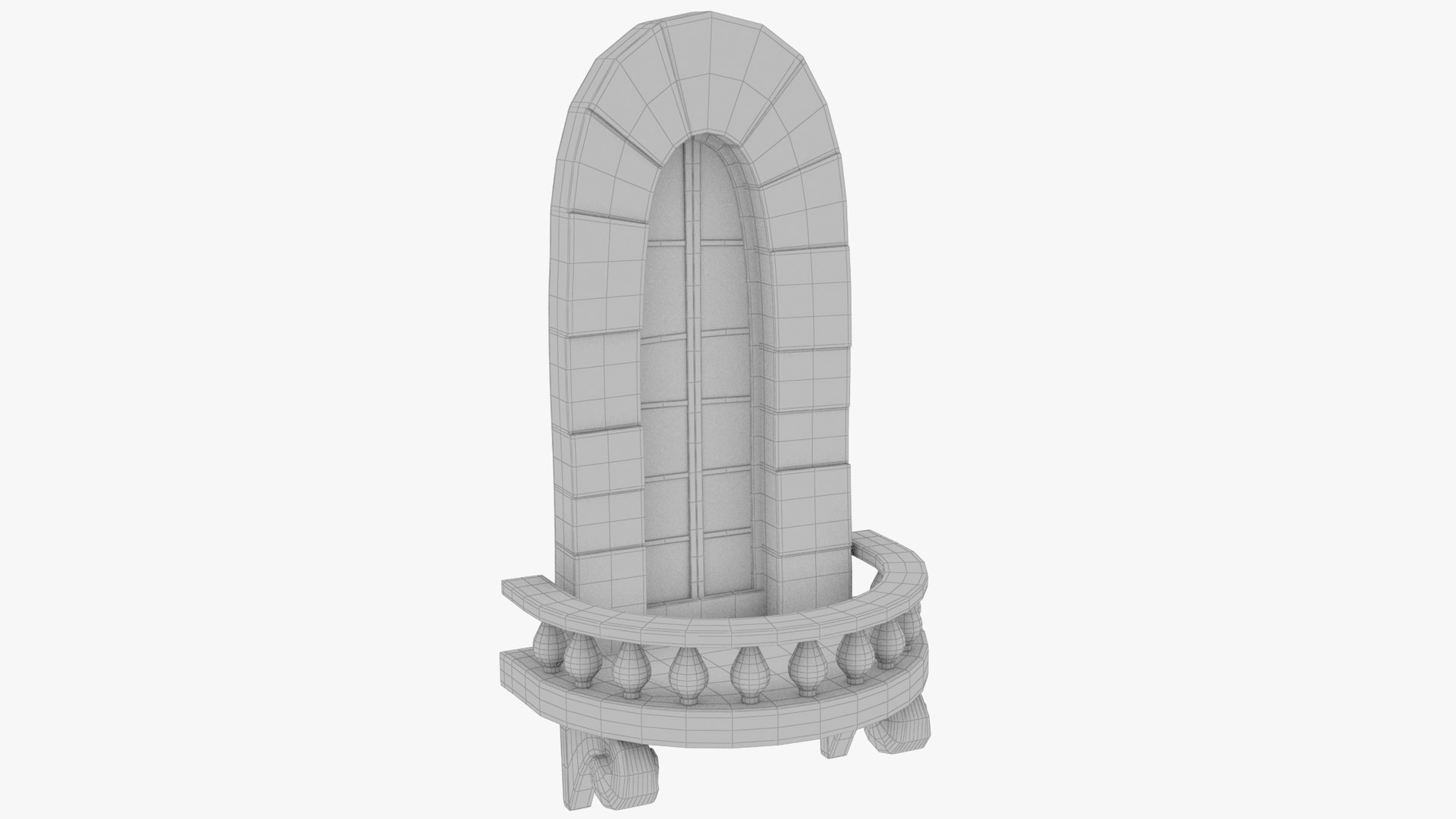 Stylized Window Balcony 3D Model - TurboSquid 1672121