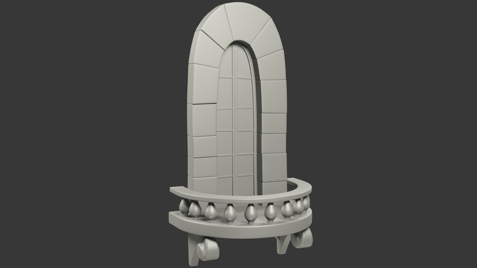 Stylized Window Balcony 3D Model - TurboSquid 1672121