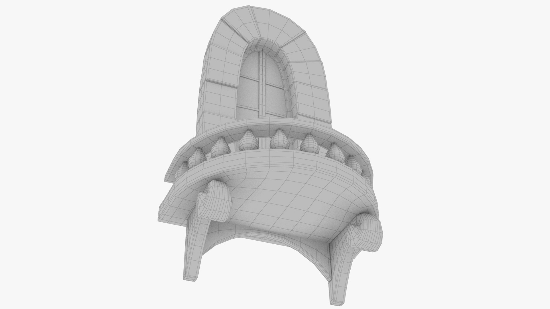 Stylized Window Balcony 3D Model - TurboSquid 1672121