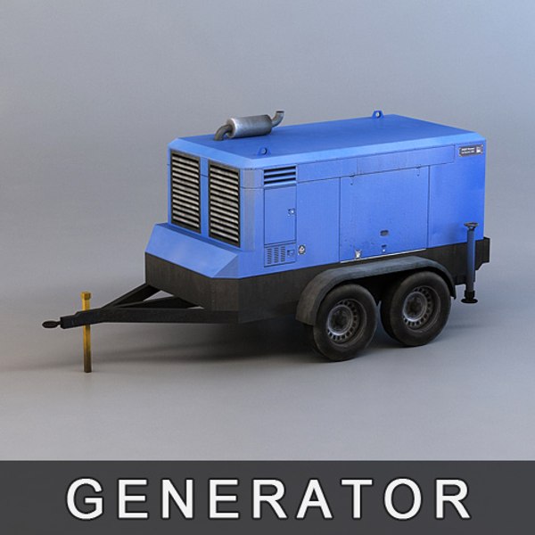 3d model diesel generator