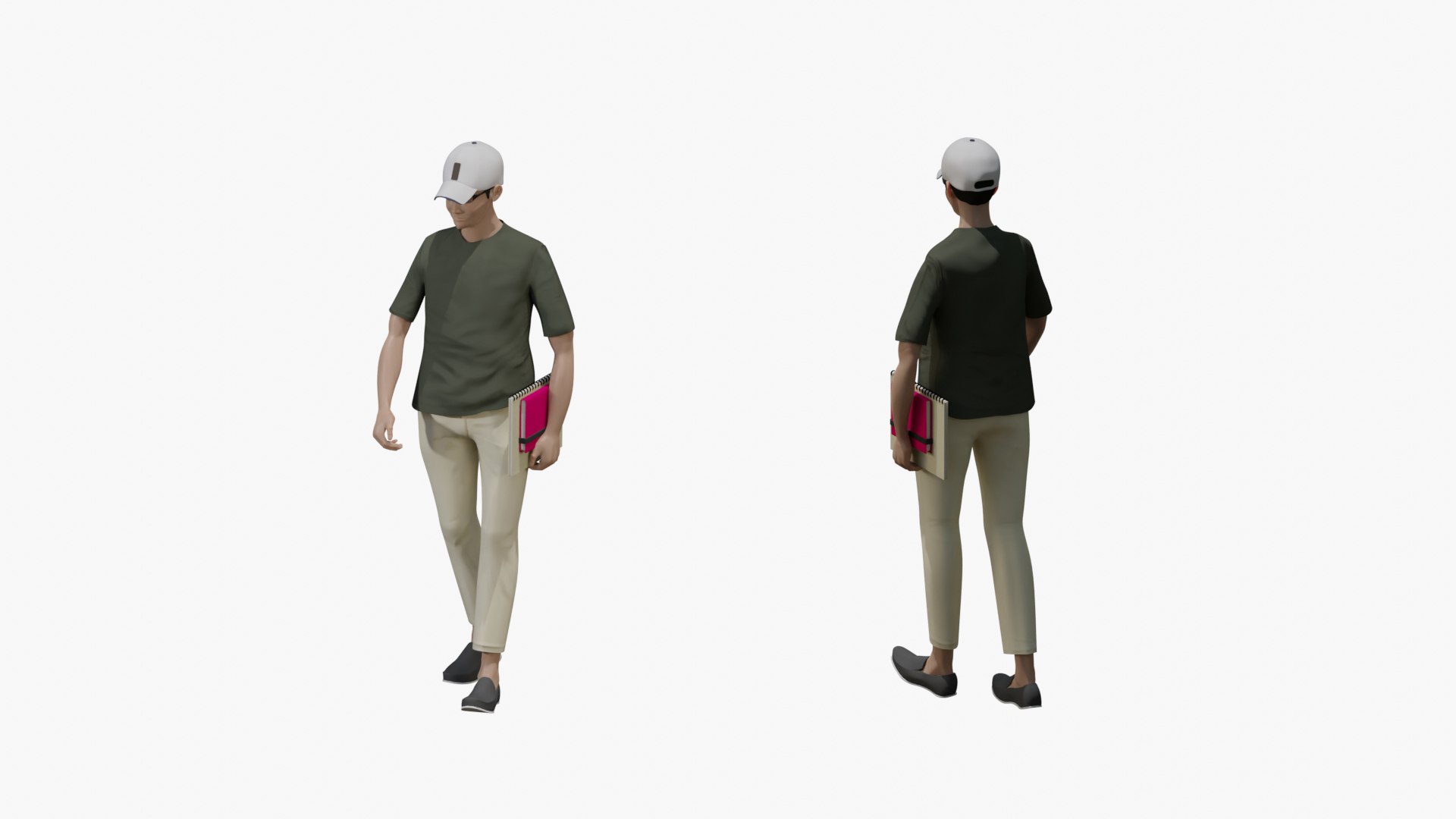 3D Man Walking Standing Model - TurboSquid 1455301