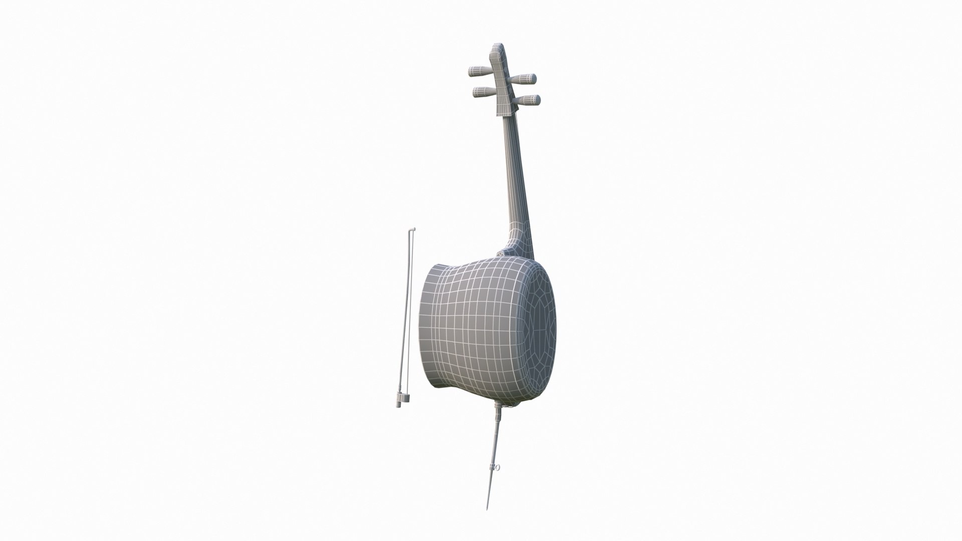 3D Model Gehu Musical Instrument - TurboSquid 1783334