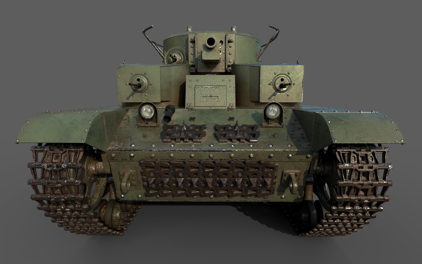 3D soviet medium tank - TurboSquid 1704006